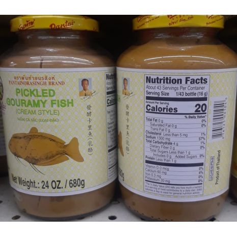 Pantai Pickled Gouramy Fish (Cream Style) - 24 oz (680 g)
