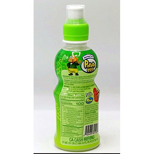 Paldo Pororo Juice Drink Green Grape Flavor - 7.95 fl oz