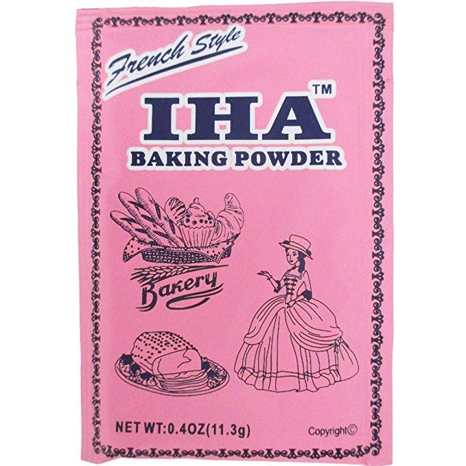 Iha Baking Powder French Style (Sodium Bicarbonate) - 11.3 g (8 count ...